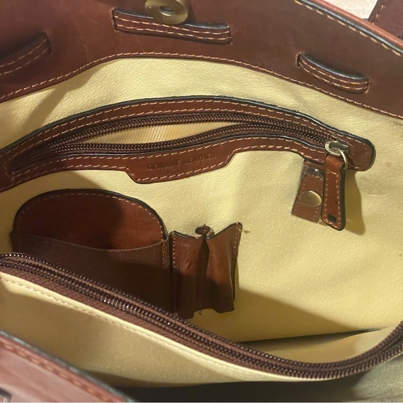 Bags | Christina Rui Eastwest Cognac Buffalo Leather Shoulder Tote Bag ...